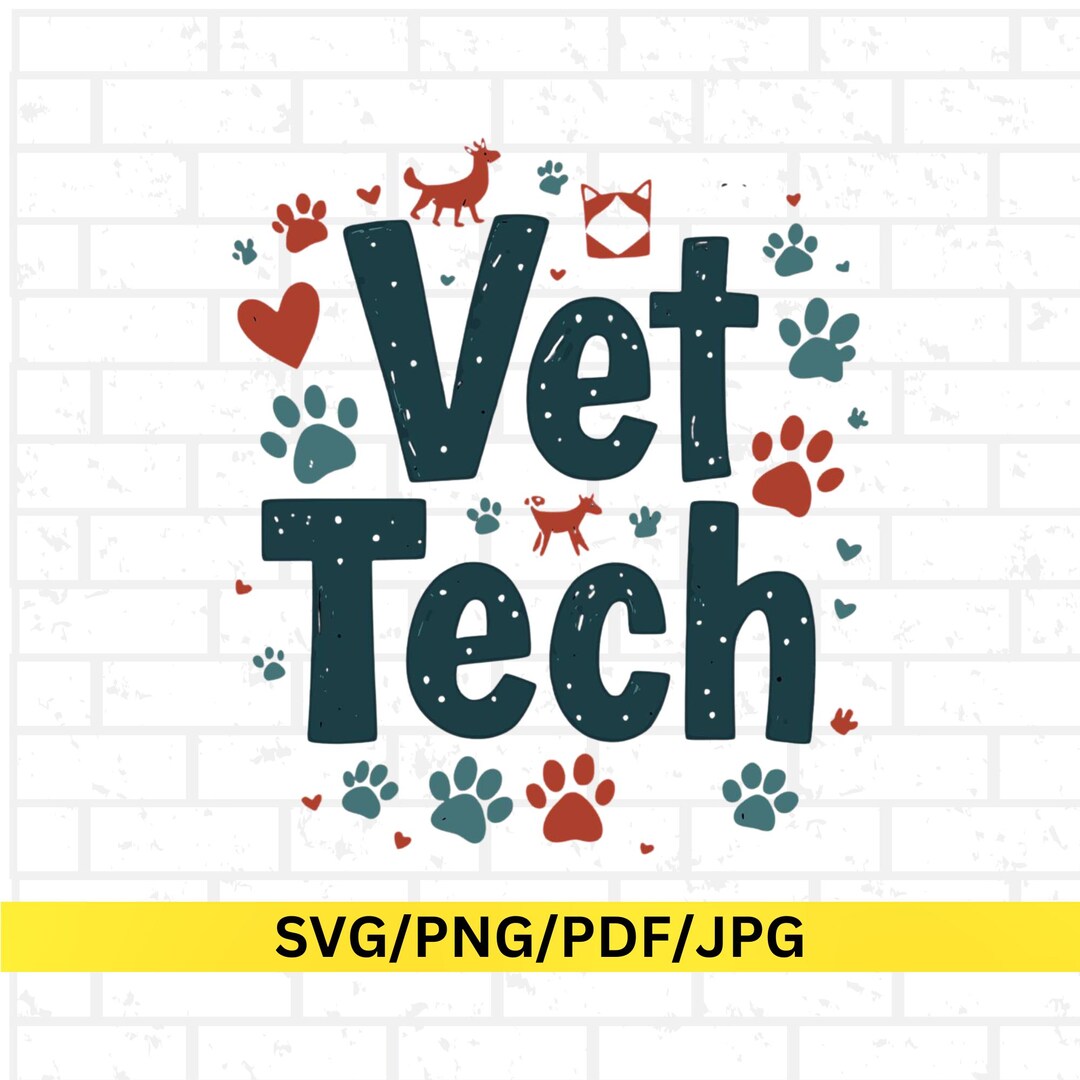 Vet Tech Png, Animal Clinic Decor Veterinary Nurse Art - Etsy