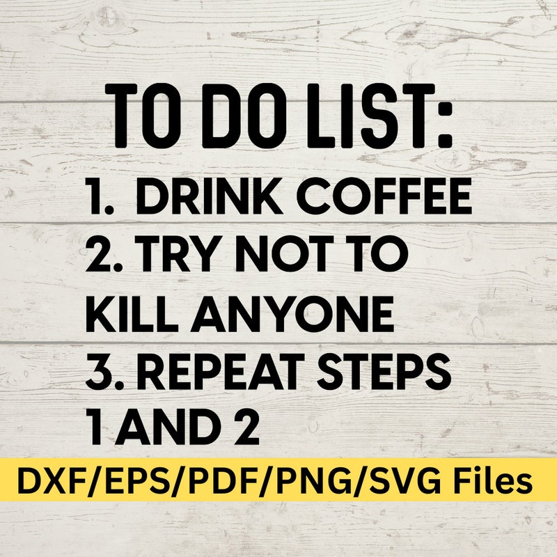 To Do List Svg - Etsy