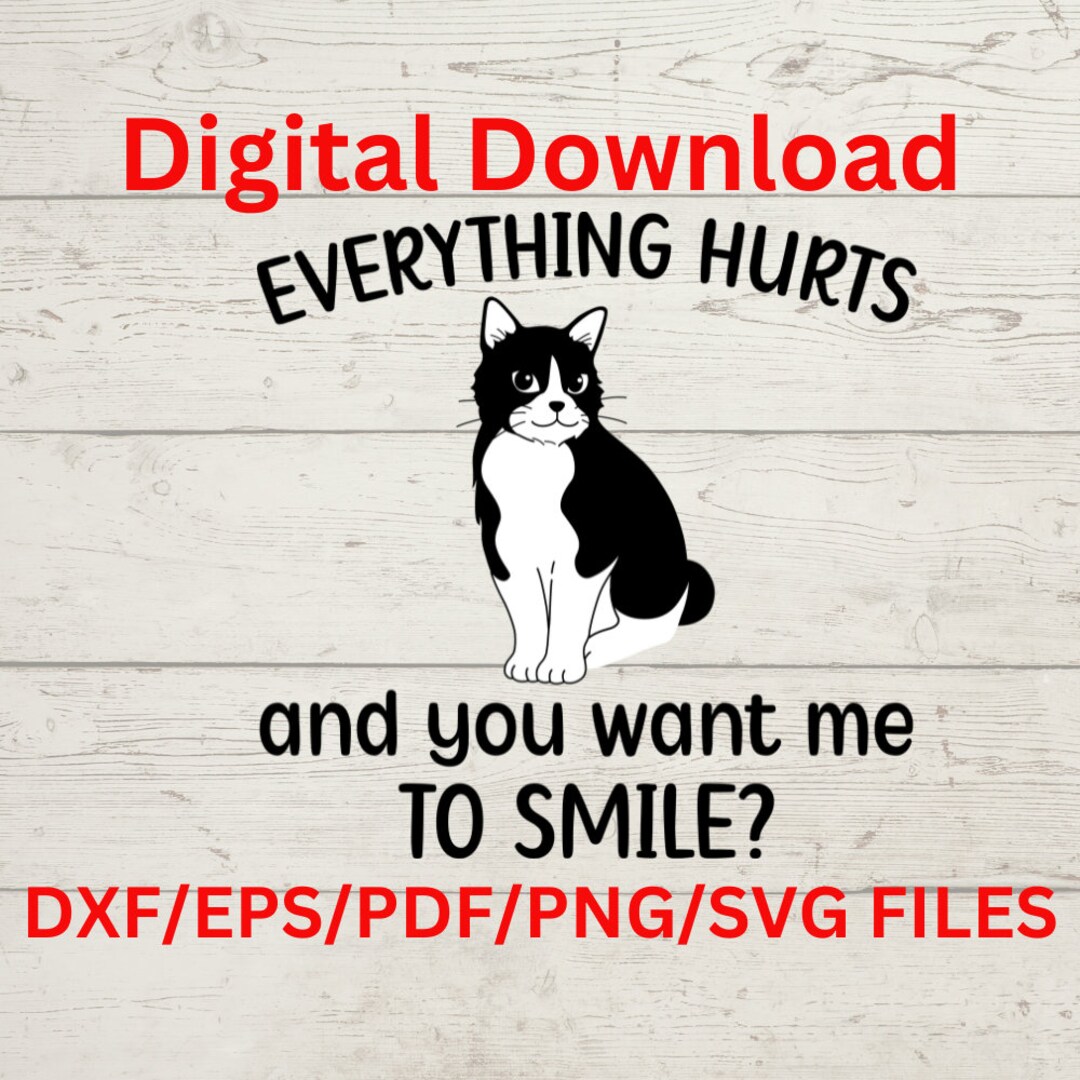 Everything Hurts, Pain Warrior, Pain Management Svg, Invisible Illness ...