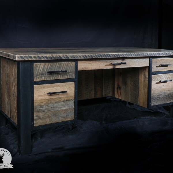 Reclaimed Wood Desk - Etsy