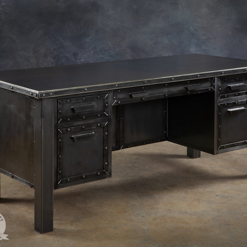 Industrial Desk - Etsy