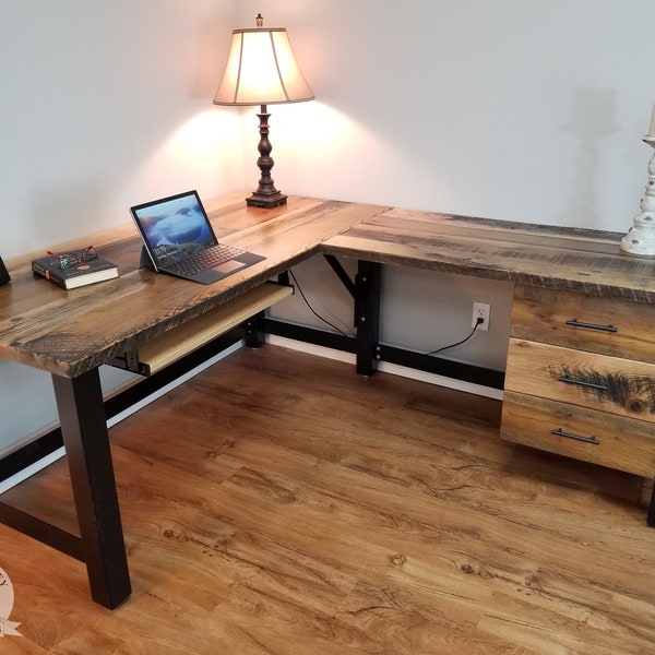 L Shaped Desk - Etsy