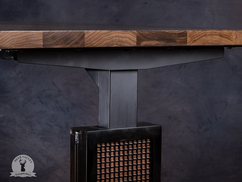 Sit Stand Desk, Adjustable Height Desk, Electric Stand Desk, Wood ...