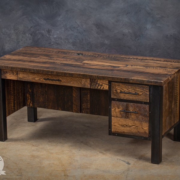 Reclaimed Desk - Etsy