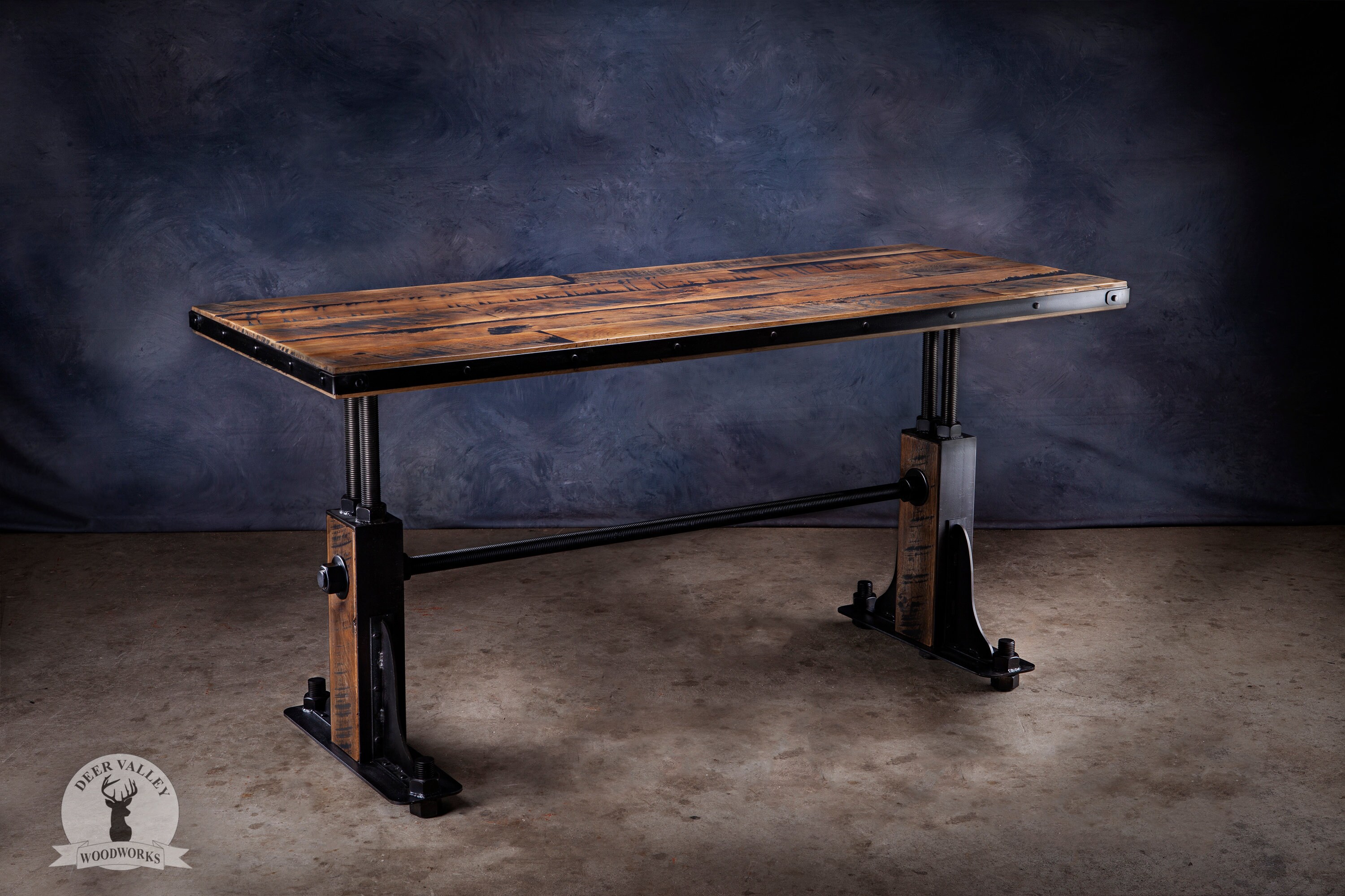 Industrial style writing desk store