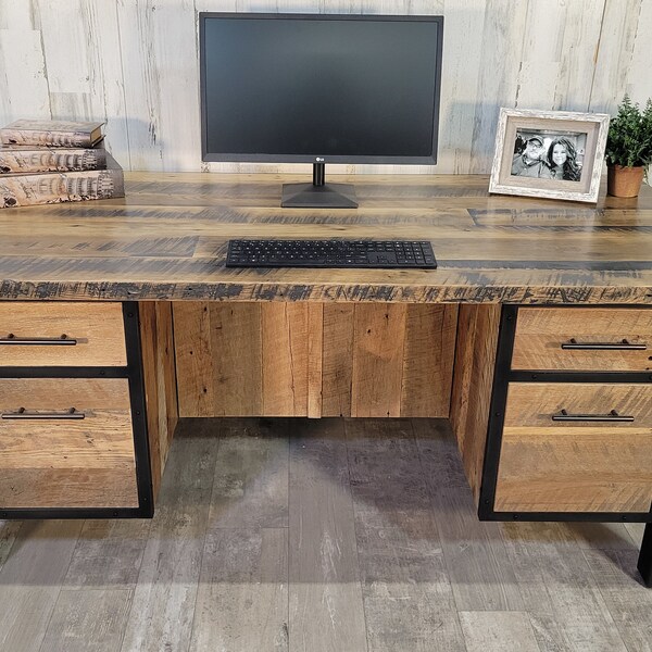 Industrial Desk - Etsy