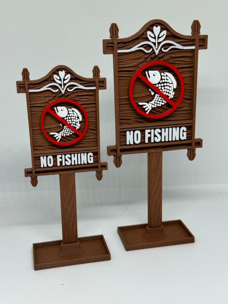 Funny "no Fishing" Aquarium Sign – Whimsical Fish Tank Decor - Etsy