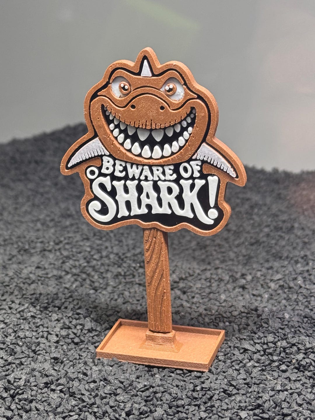Beware of Shark Aquarium Sign - Humorous Fish Tank Decor - Etsy