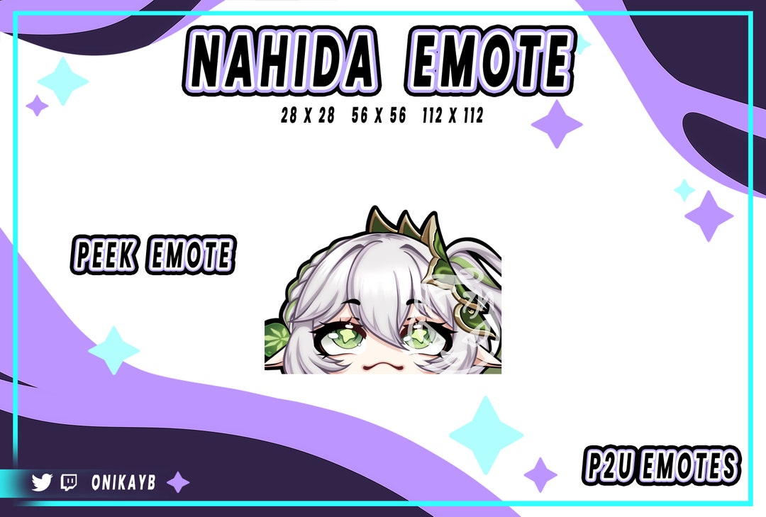 Genshin Impact Nahida Peek Emote for Twitch / Youtube and Discord ...