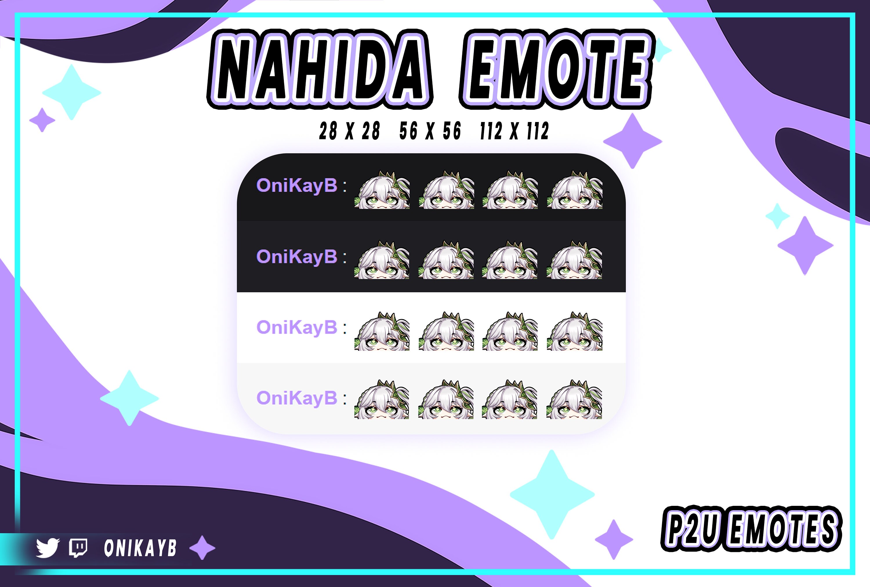 Genshin Impact Nahida Peek Emote for Twitch / Youtube and Discord ...