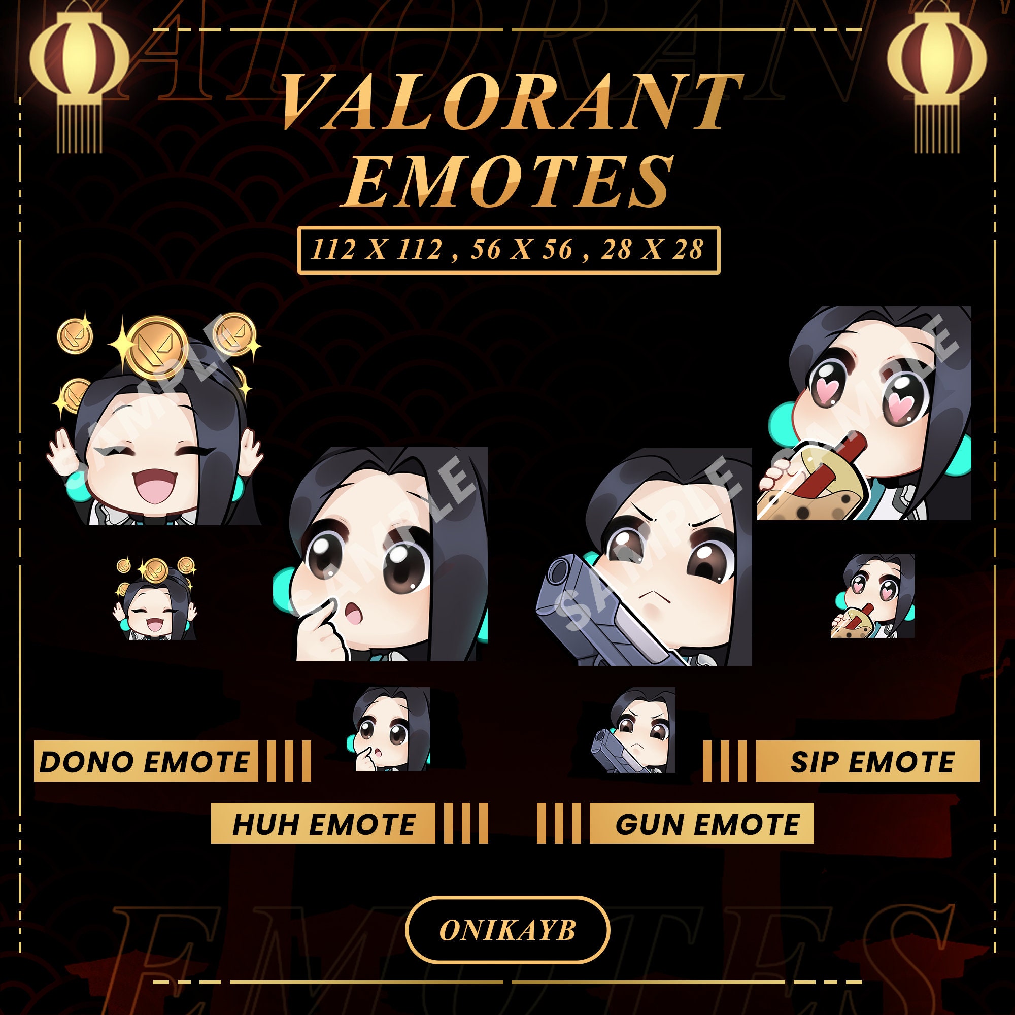 Valorant Sage Huh / Dono / Gun / Sip Emotes for Twitch, Youtube and ...