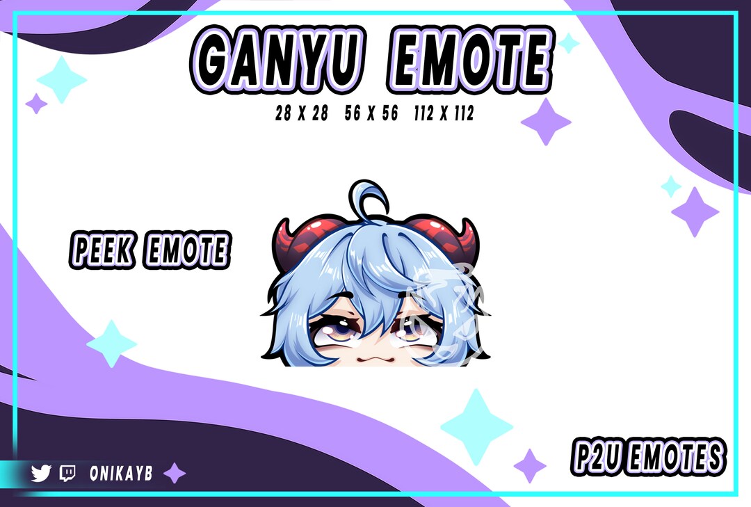 Genshin Impact Ganyu Peek Emote for Twitch / Youtube and Discord - Etsy ...