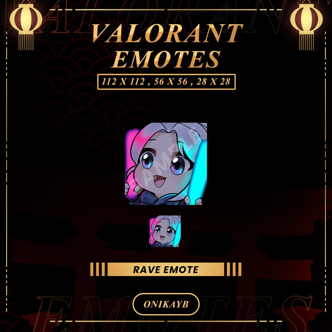 Valorant Jett Rave Emote for Twitch and Discord! - Etsy