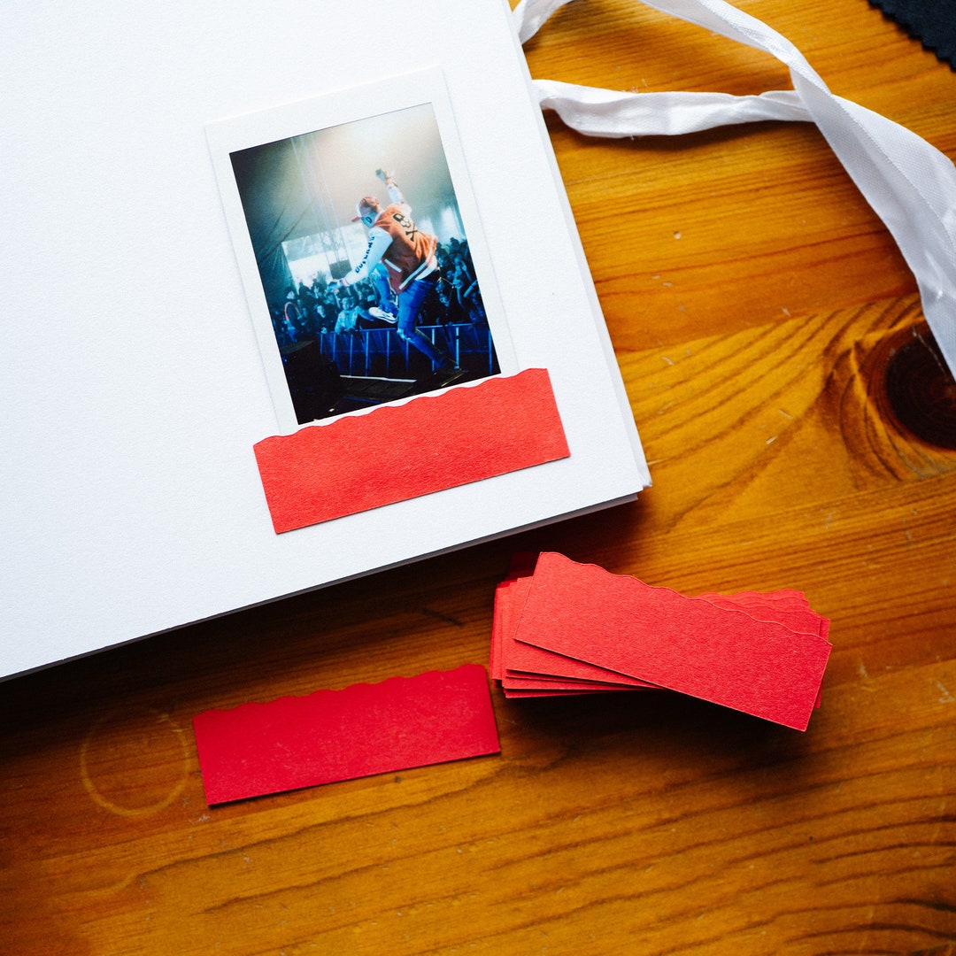 Red Instax Mini Pockets: Wedding Guest Book Photo Album (25-100) - Etsy