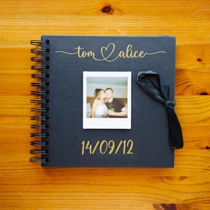 Couples Polaroid Scrapbook | Custom Instax Square Memory Book | Gifts ...