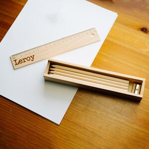 Personalised Pencil Case Back to School Colouring Pencils 12 Colours ...