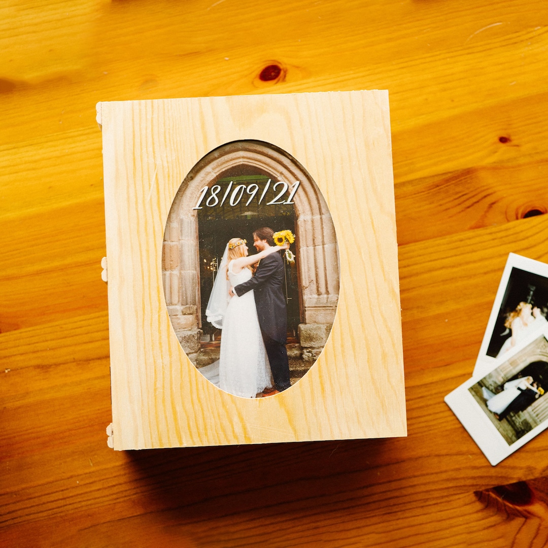 Wooden Photo Album Box Photo Album Alternative Photo Storage Unit Image ...