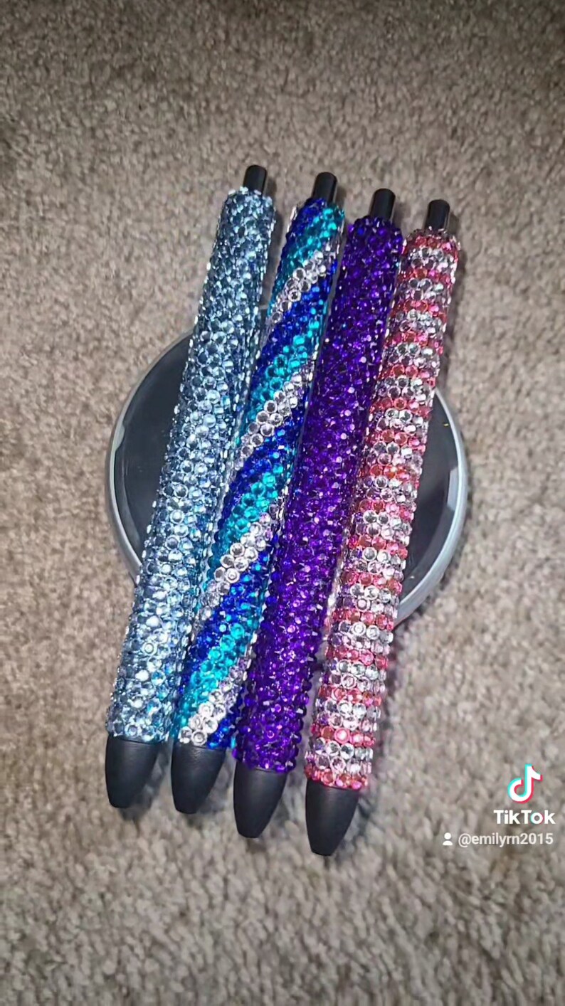Rhinestone Pen - Etsy