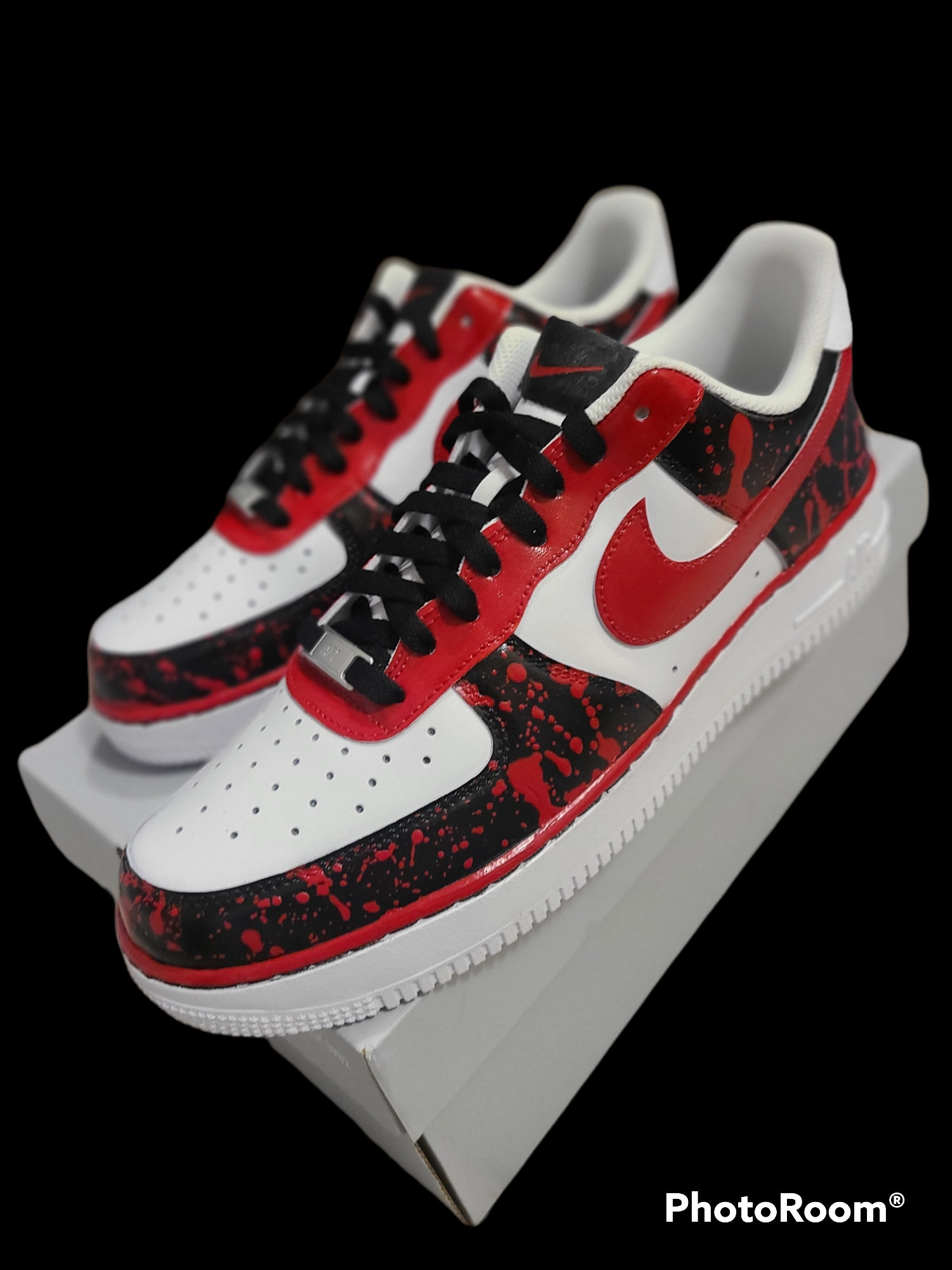 Custom Painted Air Force Ones - Etsy