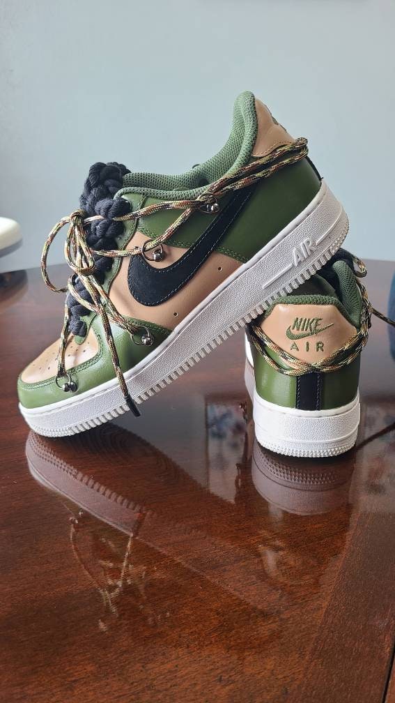Custom Painted Af1 With Rope Laces - Etsy
