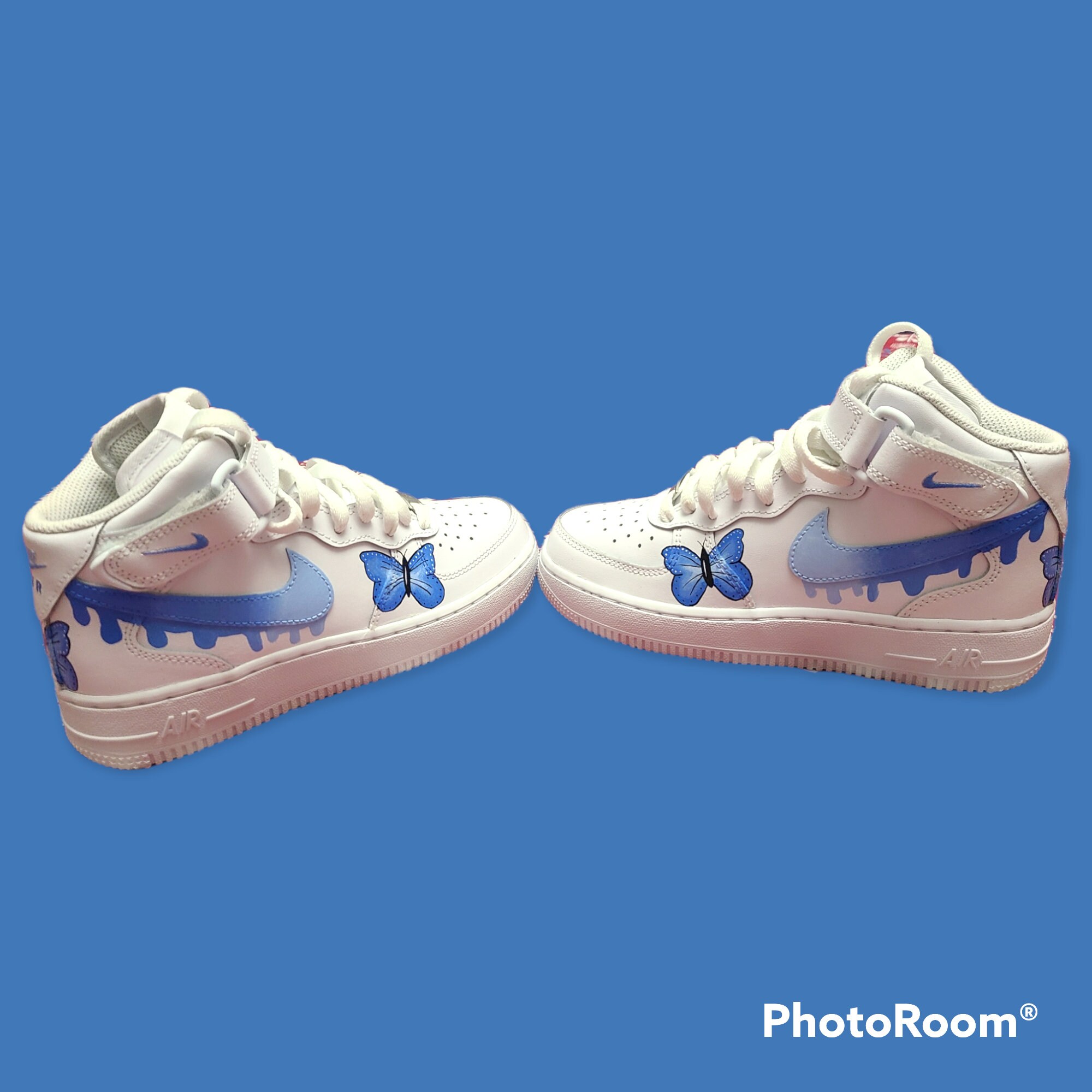 Custom Painted Air Force Ones - Etsy