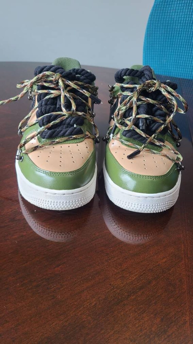 Custom Painted Af1 With Rope Laces - Etsy