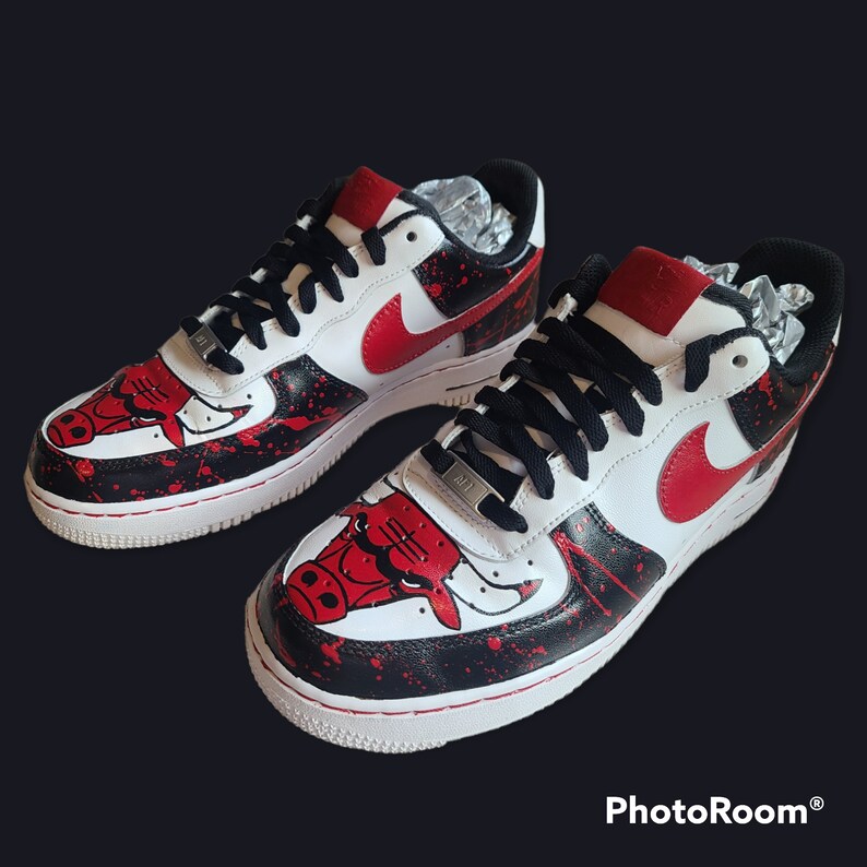 Custom Painted Air Force Ones - Etsy