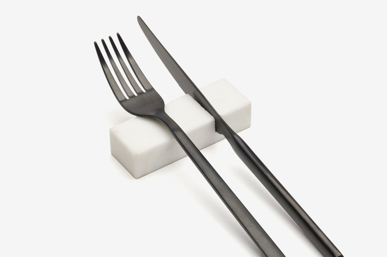 Marble With Knife Rest| Cutlery Rest With Cut | Dinnerware | Tablescape ...