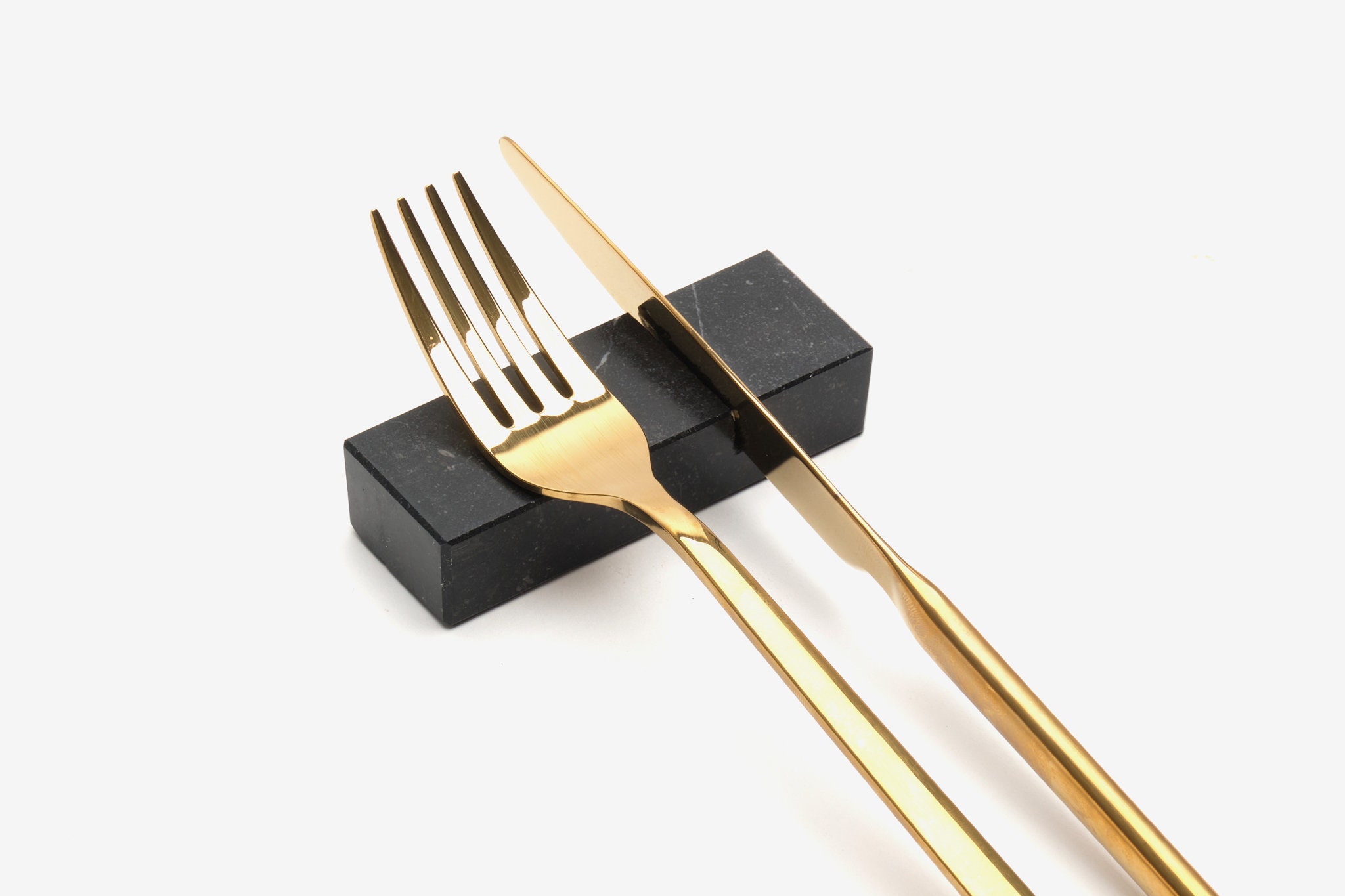 Marble Cutlery Rest With Knife Cut| Lifestyle | Dinnerware | Luxury ...