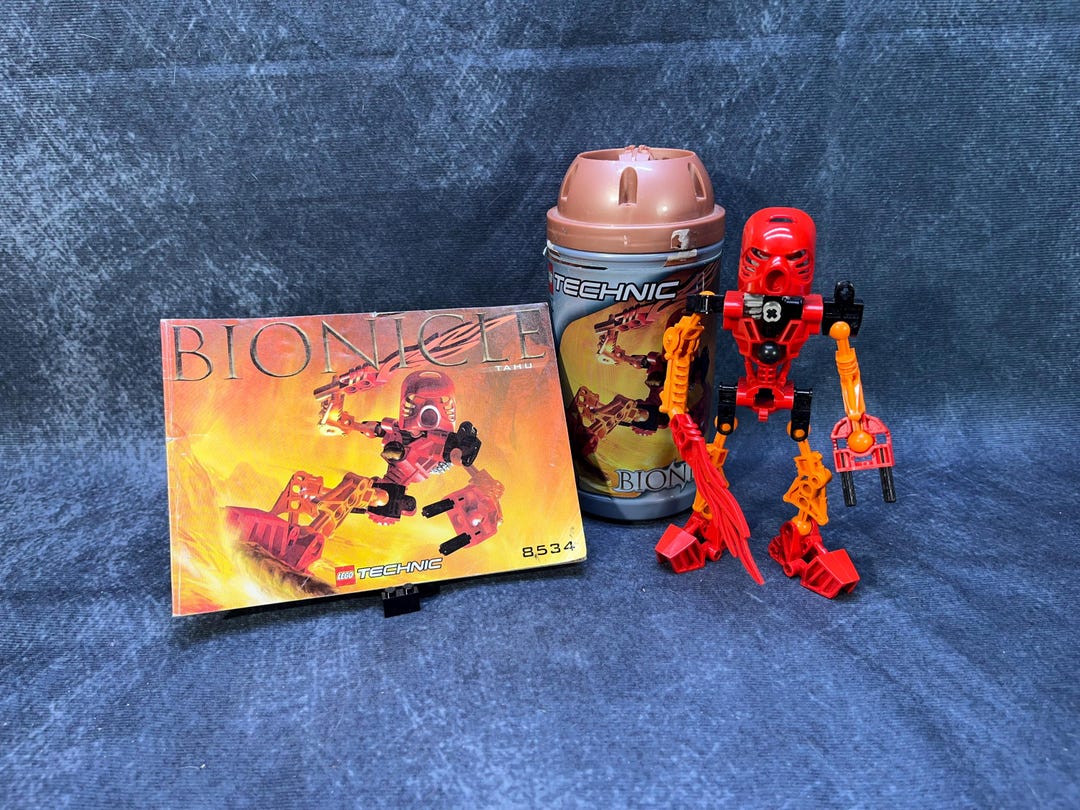 Bionicles Buildable Toy : Toa Mata Tahu No 8534. Complete With Canister ...