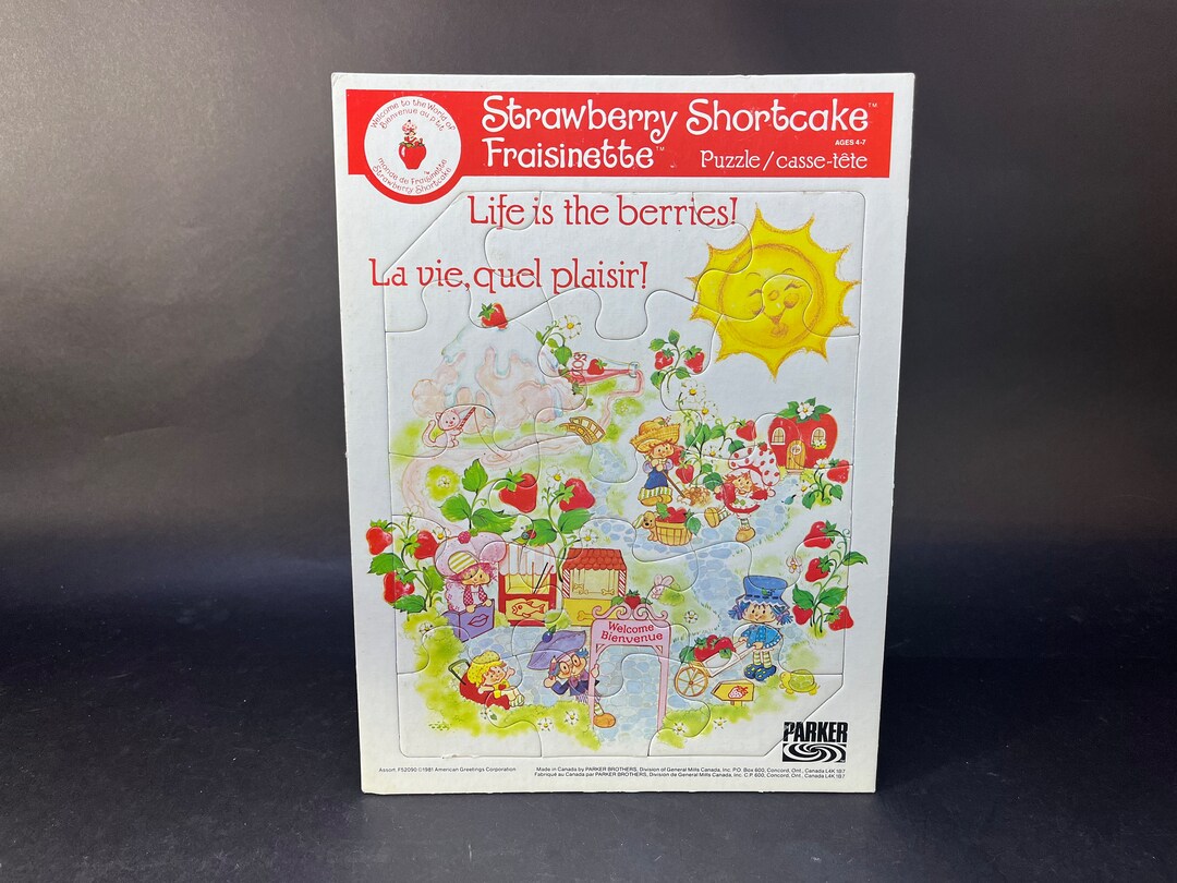 Strawberry Shortcake Puzzle : Life is the Berries. Parker 1981. Made in ...