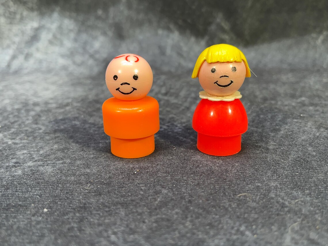 Vintage Little People : Lot of 10 Figures, All Plastic. Fisher Price ...