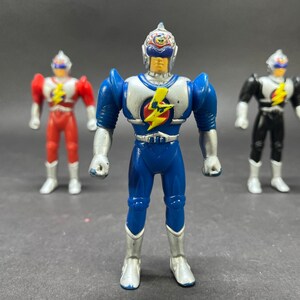 Mega Fighter Action Figures : Red Blue and Black. Power Ranger Bootleg ...