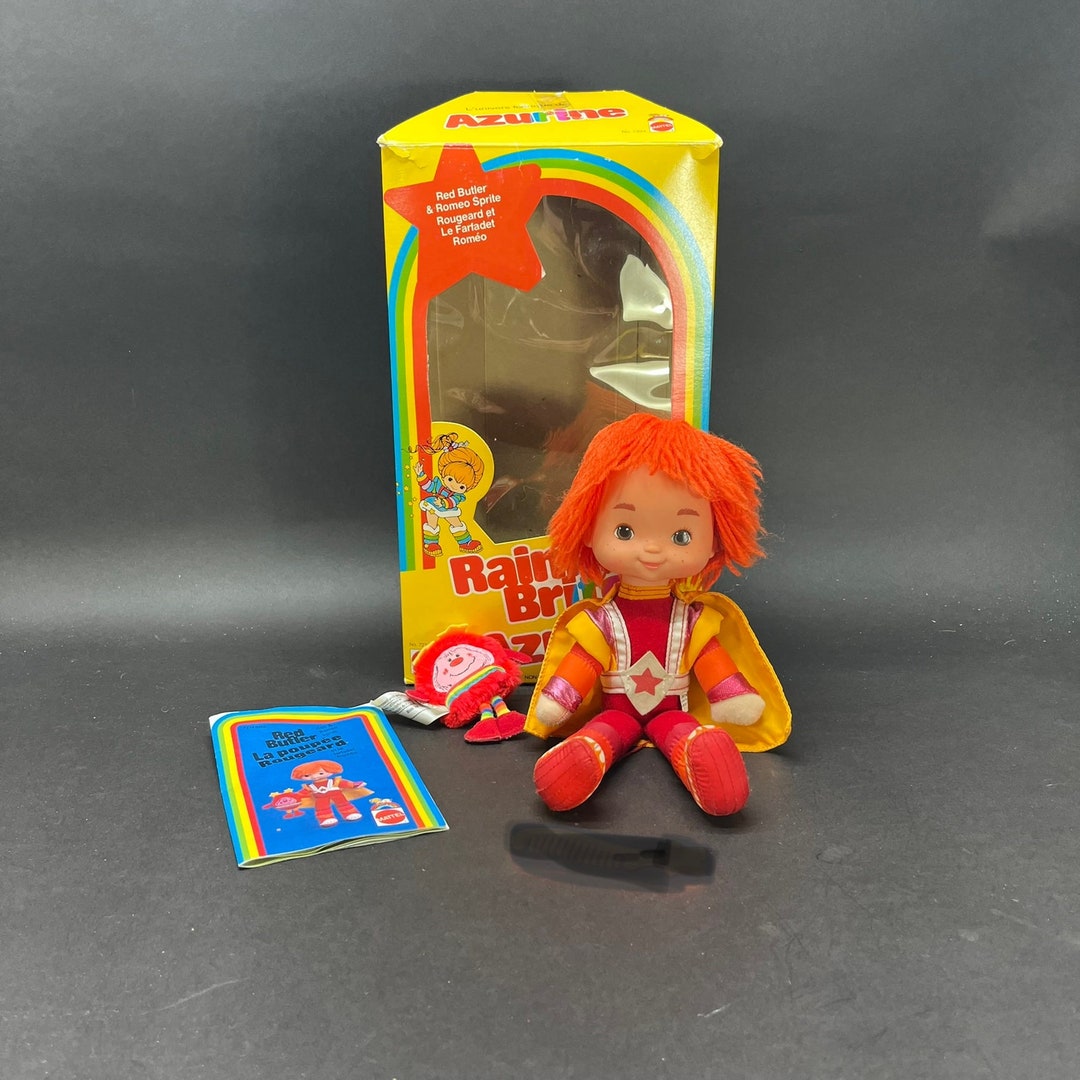 Vintage Rainbow Brite, Red Butler Doll With Rare Canadian Box 95% ...