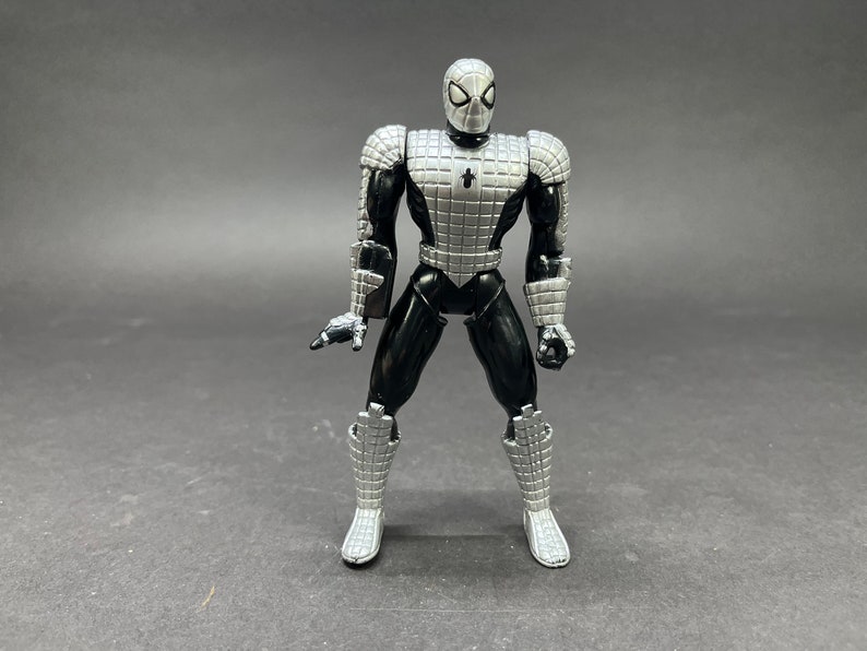 Spiderman the Animated Series Action Figure: Silver Armor Spider-man ...
