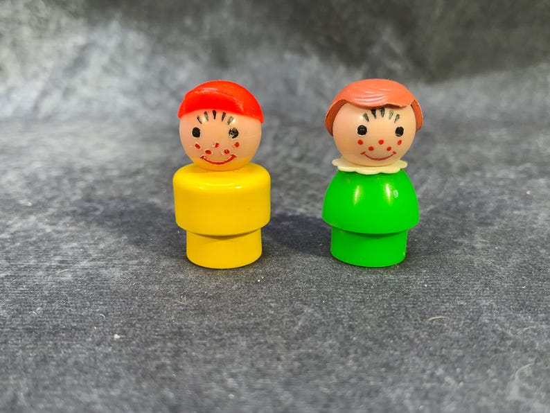 Vintage Little People : Lot of 10 Figures, All Plastic. Fisher Price ...