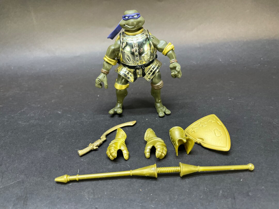 TMNT Vintage Action Figure : Donatello Gold Ninja Knights, Near ...
