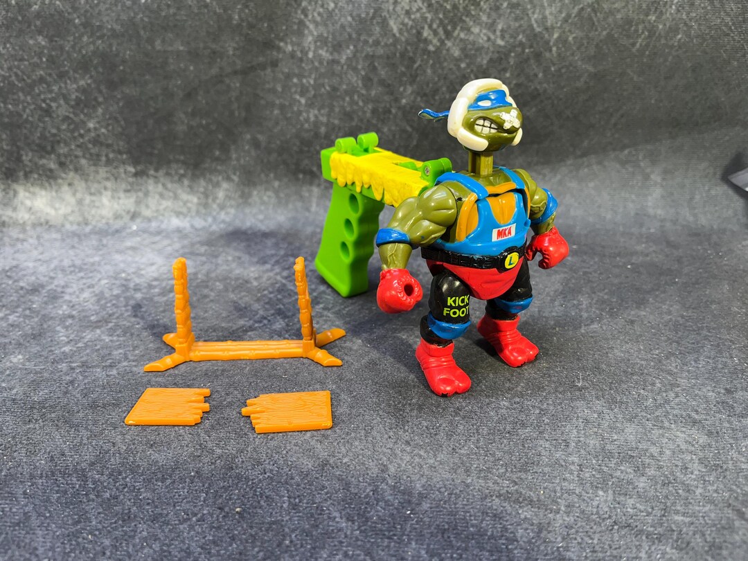 Vintage Tmnt Action Figure : Smash Em Bash Em, Kowabunga Kickboxin Leo ...