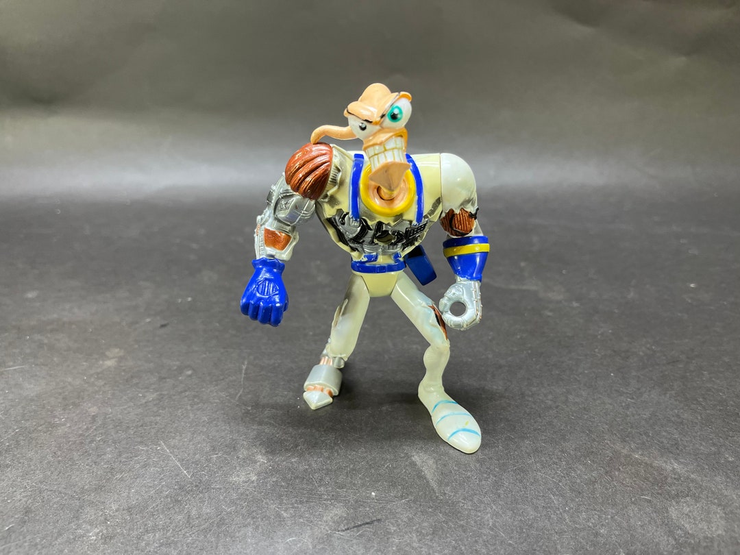 Earthworm Jim Action Figure : Battle Damage Earthworm Jim. - Etsy