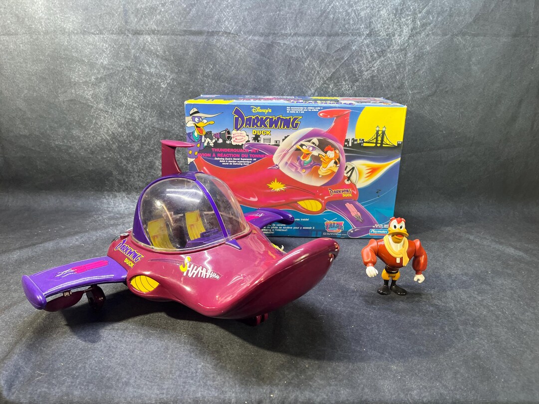 Darkwing Vehicle : Thunderquack With Box bilingual Canadian and ...