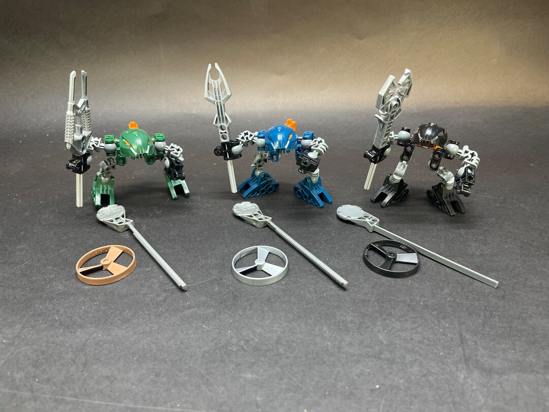 Bionicles Buildable Figures :lot of 3 Metru Nui Rahaga. All 100% ...