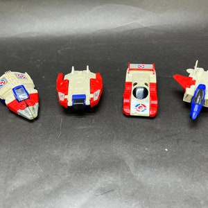 Tomy Commandrons Complete Set. Vintage Mcdonalds Happy Meal Toys. 1985 ...
