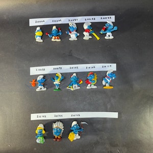 Vintage 1980’s Smurfs Figurines. Excellent Condition. You Choose - Etsy
