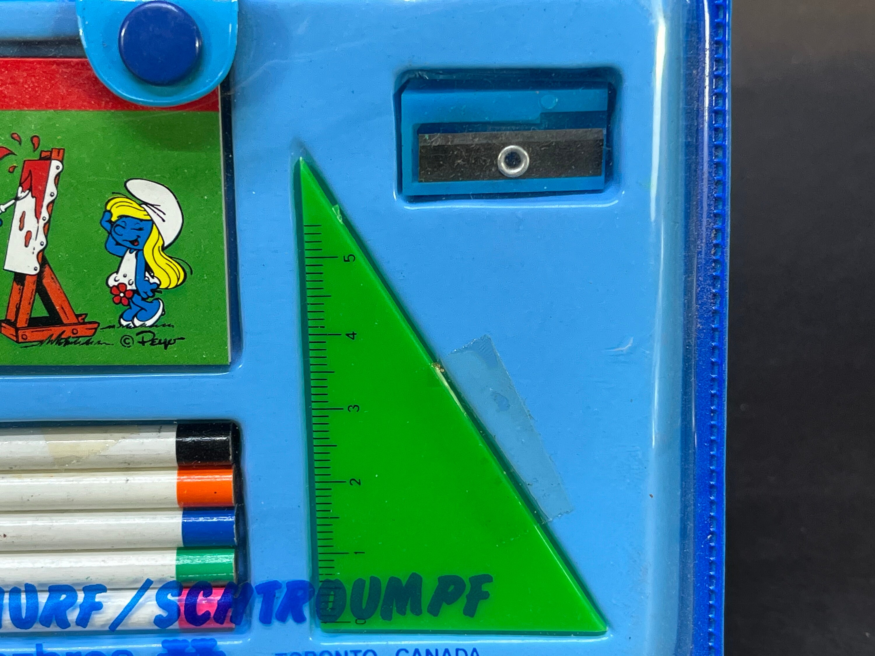 Vintage Smurf Blue Mini Artist Set, New in Package. Wallace Berrie & Co ...