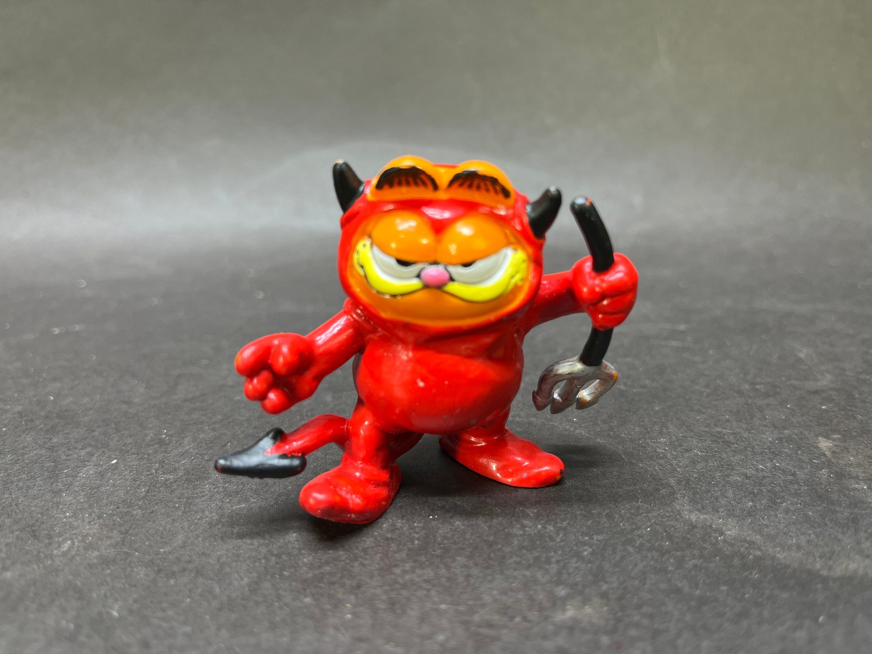 Garfield Pvc Figure: Devil Garfield. Bully 1981. West Germany. - Etsy