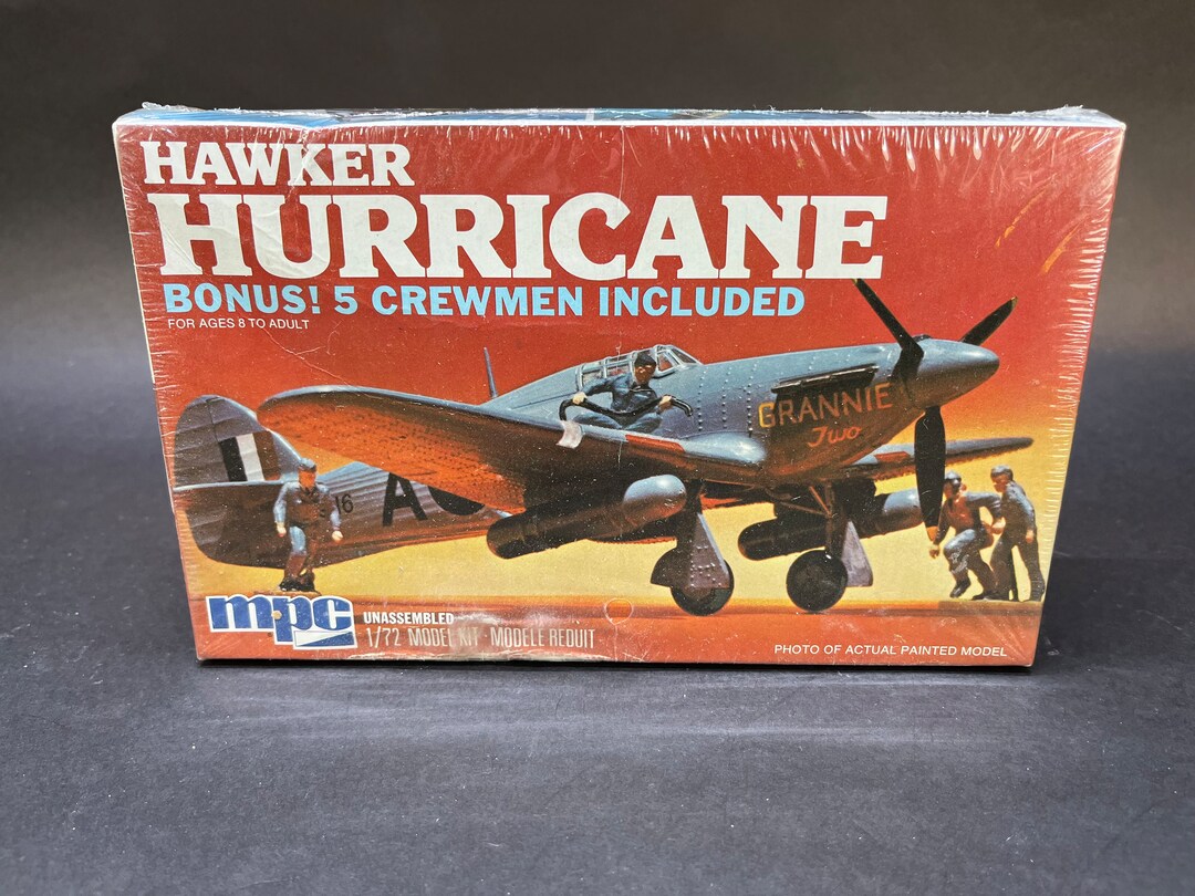 Hawker Hurricane Model Kit. MPC. Vintage 1976. Sealed in Box. - Etsy