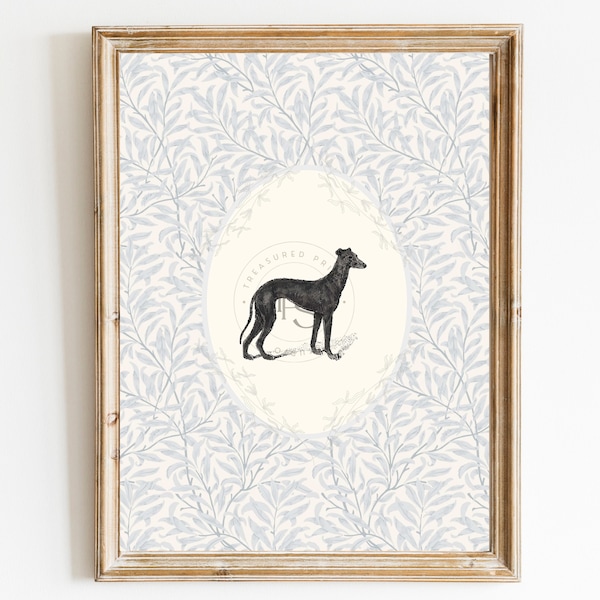 Greyhound Print - Etsy