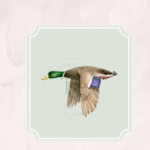 Mallard Duck Print Nursery Decor • Preppy Southern Nursery Art • Pink ...