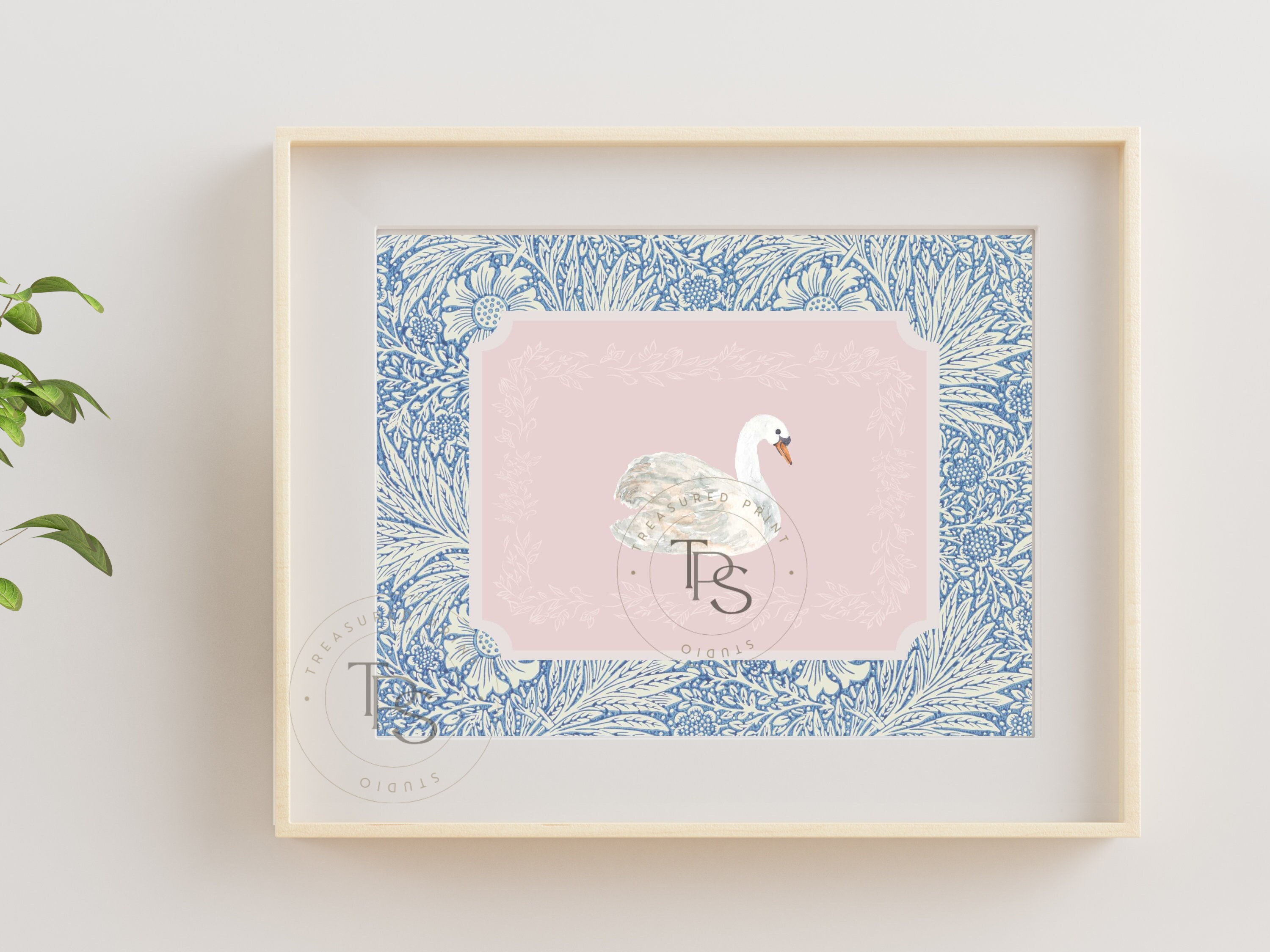 Swan Print Nursery Decor • Swan Nursery Art • Printable Wall Art ...