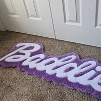 Y2K Butterfly Rug, Hand Tufted Custom Pink Floral Carpet, Edgy Alt ...